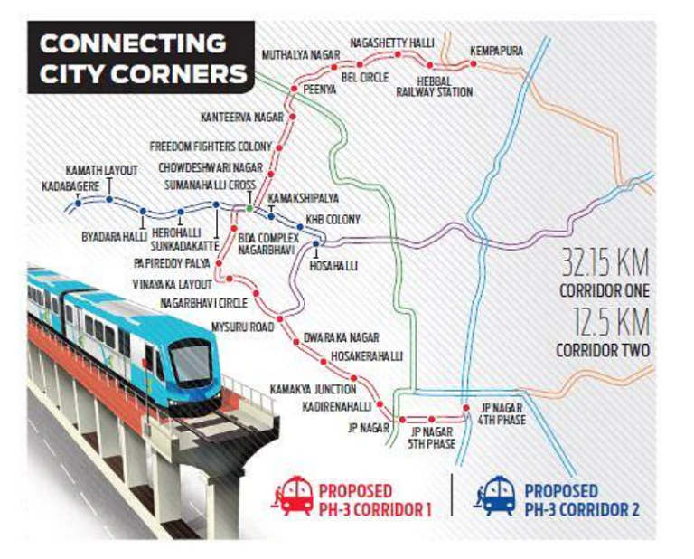 Bengaluru Namma Metro Phase-3: Land Acquisition Plan Is Almost Ready ...